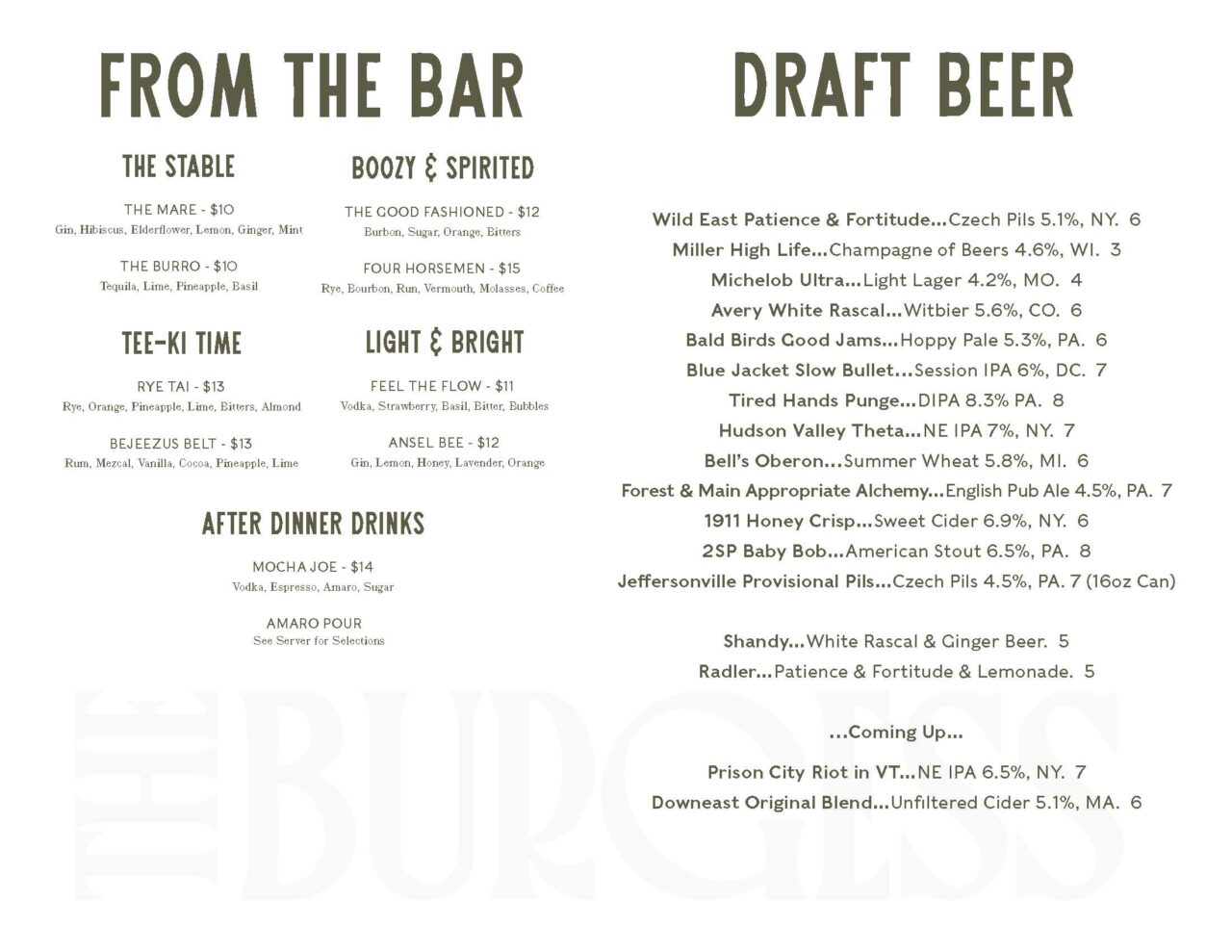 The Burgess Restaurant & Bar - Jeffersonville Golf Club